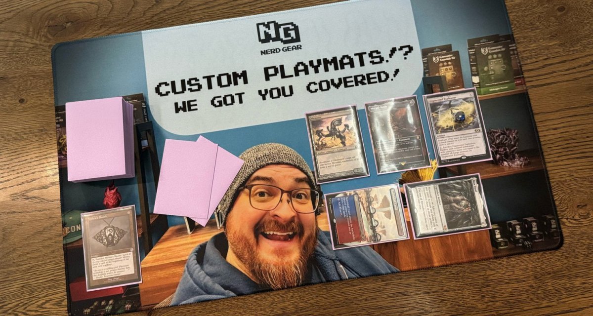 Level Up Your Game with Nerd Gear’s New Custom Playmats!